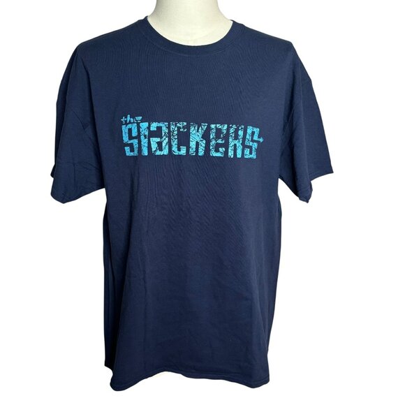 Gildan | Shirts | The Slackers Ska Band Tee Tshirt Xl Navy Blue Short ...